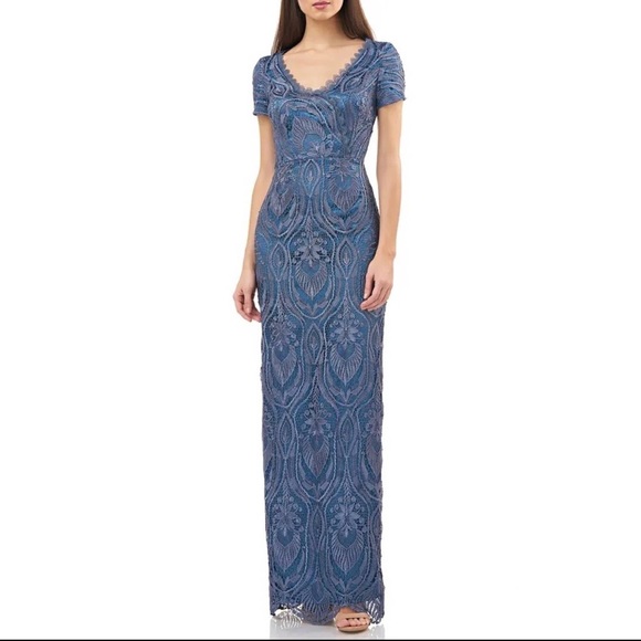 JS Collections | Dresses | Nwot Js Collections Lace And Satin Gown ...